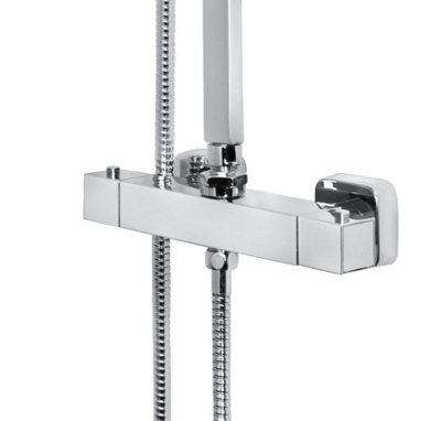 Buy Bristan Cascade Trapeze Thermostatic Square Bar Mixer Shower Chrome ...