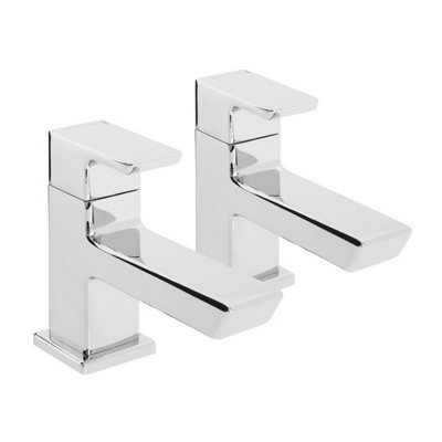 Bristan Cobalt Basin Pillar Taps Chrome COB 1/2 C