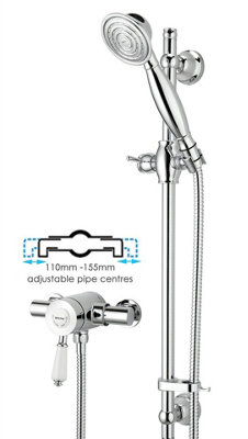 Bristan Colonial Traditional Thermostatic Mixer Shower Surface Mounted ...