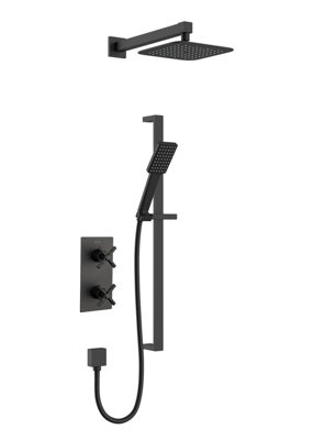 Bristan Cruzar Concealed Shower with Fixed Head and Flexible Riser Kit ...