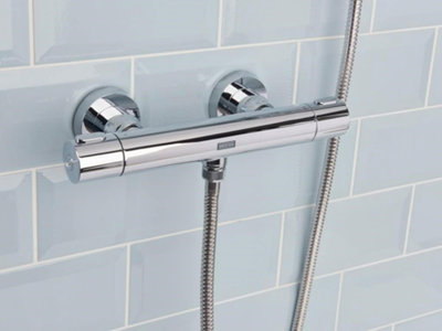 Bristan Frenzy Thermostatic Bar Mixer Shower Valve Only Cool Touch Fast ...