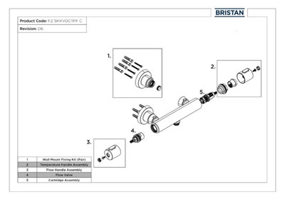 Bristan Frenzy Thermostatic Bar Mixer Shower Valve Only Cool Touch Fast ...