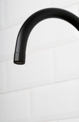 Bristan Monza Easyfit Sink Mixer Black Taps Kitchen Tap Deck Mount