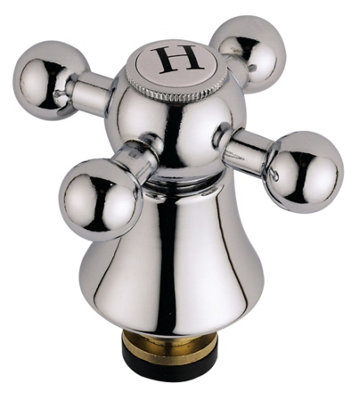 Bristan R 3/4 TC Bath Tap Reviver With Traditional Handles Chrome Taps