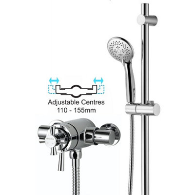 Bristan Rio 2 Exposed Thermostatic Mixer Shower Dual Control + Kit ...