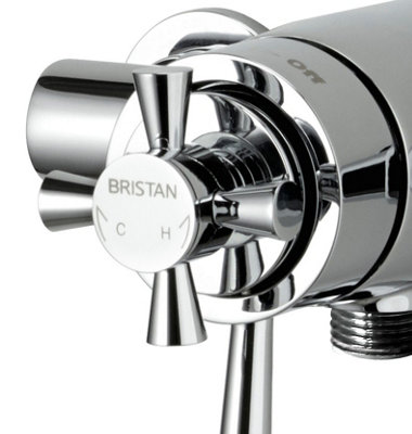 Bristan Rio Exposed Dual Control Thermostatic Mixer Shower Valve 110mm ...