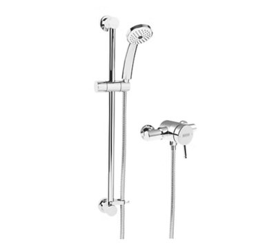 Bristan Strato TMV2 Chrome Mini Valve Shower Kit with Single Function ...