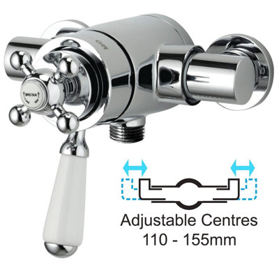 Bristan Traditional Dual Control Monarch Mixer Shower Valve 110 130mm ...