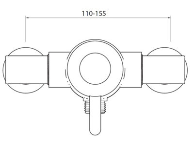 Bristan Traditional Exposed Thermostatic Mixer Lever Shower Valve 110mm ...