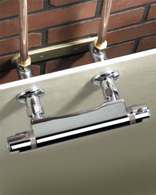 BRISTAN WMNT5 C RECESSED WALL MOUNT FIXING CHROME PLATED SHOWER FIXING KIT