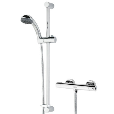 Bristan Zing Thermostatic Bar Mixer Shower Cool Touch 135 - 165mm Pipe ...