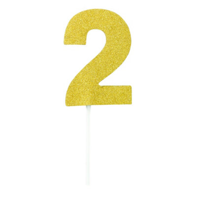 Bristol Novelty Diamond Number Cake Topper Gold (5)