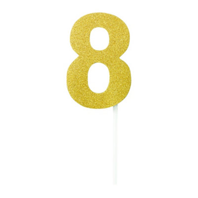 Bristol Novelty Diamond Number Cake Topper Gold (5)