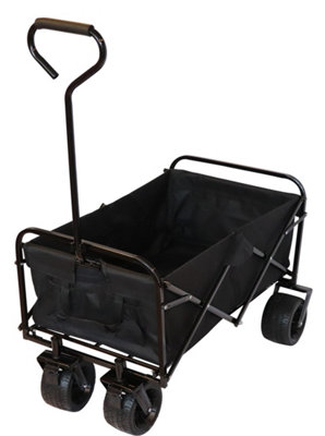 Bristol Tool Company Foldable Outdoor Hand Cart, Large Solid Wheels ...