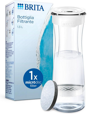 BRITA Fill and Serve Water Filter Carafe, 1.3L, White
