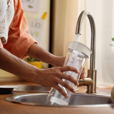 BRITA Fill and Serve Water Filter Carafe, 1.3L, White