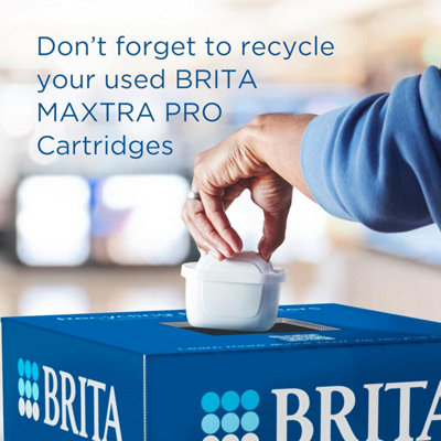 BRITA Glass Water Filter Jug Light Blue (2.5L) with 1x MAXTRA PRO All ...