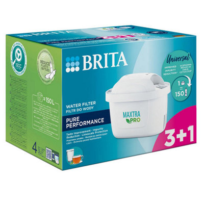 Brita Maxtra Pro All in One Pack of 3+1 Water Filter Cartridges for ...