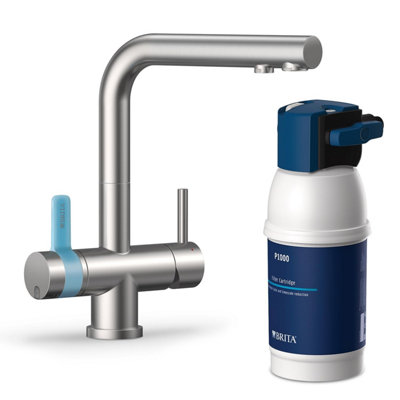 BRITA MYPURE P1 3-WAY TAP - RECTANGLE INCLUDES 1X BRITA P1000 CARTRIDGE ...