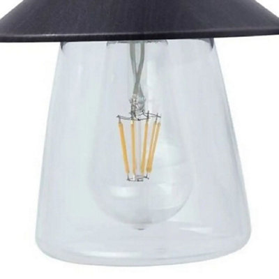 Britalia BR5264201213 Matt Black Rust & Clear Glass Outdoor Vintage ...