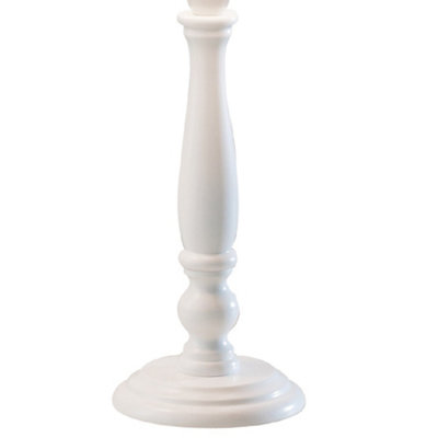 Buy Britalia BRREG422 Matt White Wooden Vintage Rustic Candlestick ...