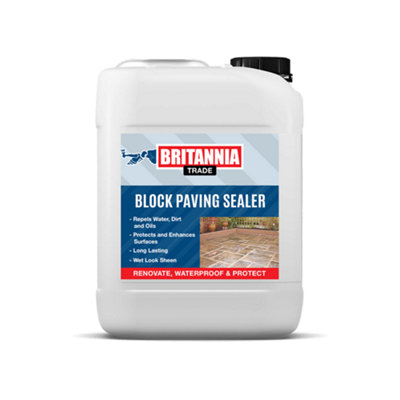 Britannia Paints Block Paving Sealer Clear 20 litres - Protects ...