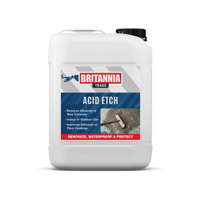 Britannia Paints Concrete Etch Primer Solution 5 Litre - Etches Smooth ...