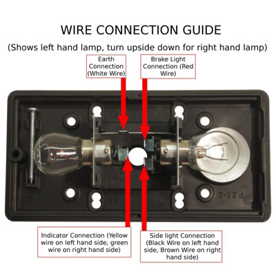 Britax Rear Trailer Light / Combination Lamp Lighting PAIR TR049