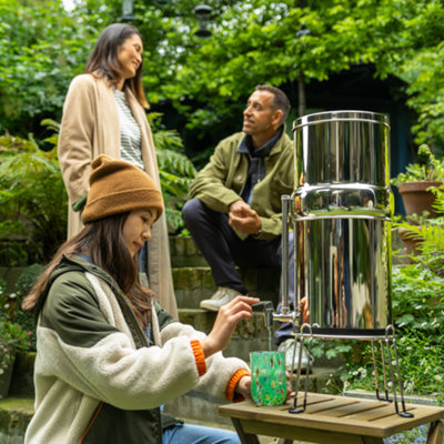 British Berkefeld Stainless Steel Gravity System 8.5L 2 x Ultra Fluoride