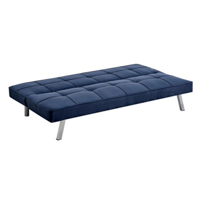 Britney Click Clack 3 Seater Sofa Bed - Blue