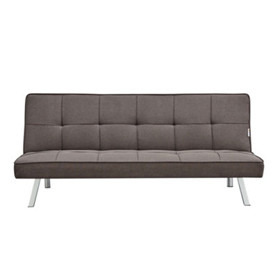 Britney Click Clack 3 Seater Sofa Bed - Brown