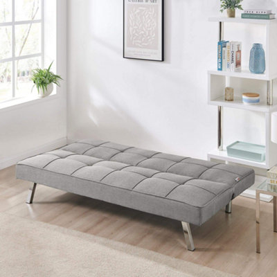 Britney Click Clack 3 Seater Sofa Bed - Grey