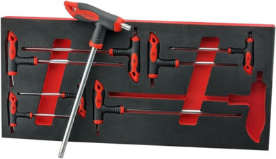 Britool Hallmark T-handle Torx Screwdriver Set with Soft Grip Handles ...