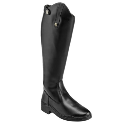 Brogini Adults Modena Synthetic Extra Wide Long Boots Black (5 UK)