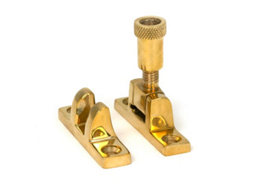 Brompton Brighton Fastener - Narrow (Square) - Polished Brass | DIY at B&Q