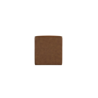 Bronx Tan Side Table - Industrial Charm & Modern Functionality
