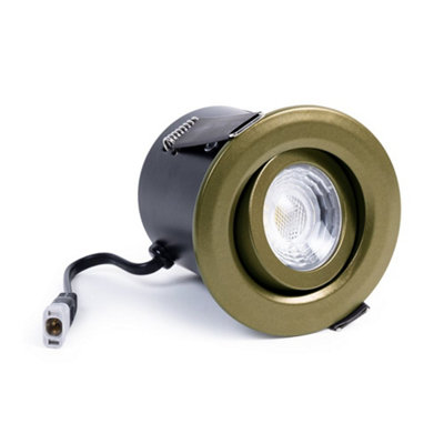 Bronze 6W LED Downlight - 3K Warm White - Dimmable & Tilt IP44 - SE Home