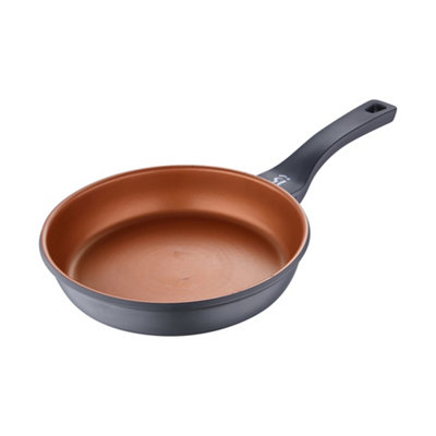 Bronze Cast Aluminium Induction Non-stick Frying Pan 20cm | DIY at B&Q