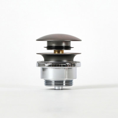 Bronze Push Button Universal Bathroom Basin Waste