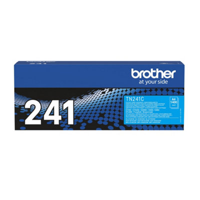 Brother TN-241C Toner Cartridge, Cyan, Single Pack, Standard Yield ...