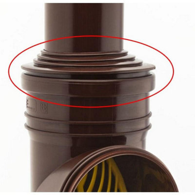 Brown Gutter Down Pipe Downpipe Downspout Reducer 110mm to Any Size ...