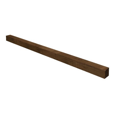 Brown Incised Fence Post 7ft - 210 x 10 x 10cm - Pack of 7