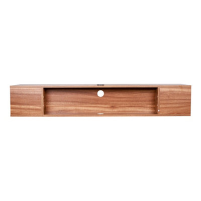 Brown MDF Framed Sideboard Cabinet TV Stand TV Unit with Easy Cable ...