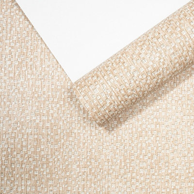 Brown Metallic Geometric Wallpaper Luxury Textured Vinyl, Paste the ...