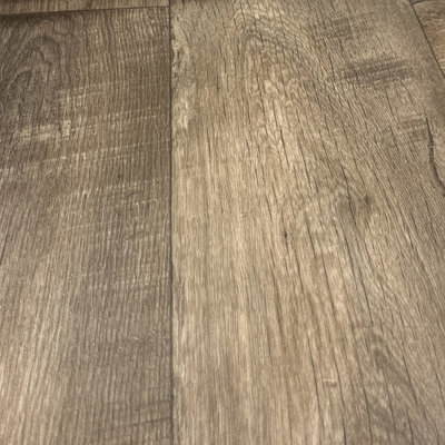 Brown Modern Wood Effect Anti-Slip Vinyl Flooring for Home, Shops ...