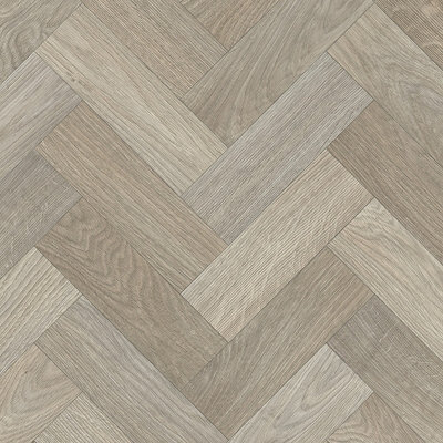 Brown Modern Wood Effect Anti-Slip Vinyl Flooring For Kitchen, Bathroom ...