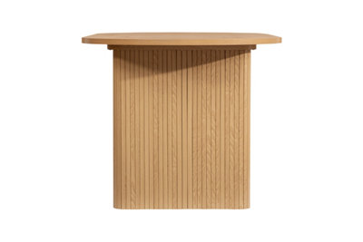 Brown Oval Fluted Dining Table Axel Birlea