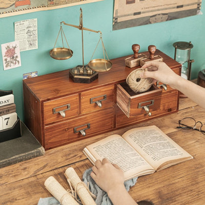 Wood desktop storage store
