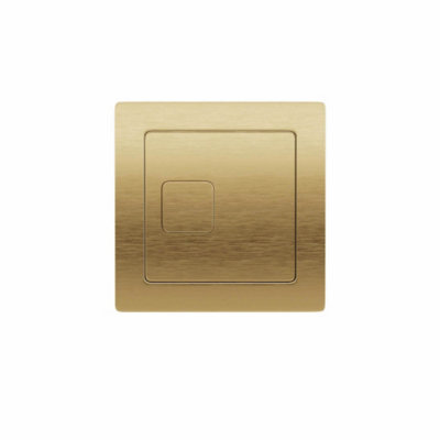 BRUSHED BRASS TOILET CONCEALED CABLE CISTERN WC TOILET PUSH BUTTON ...