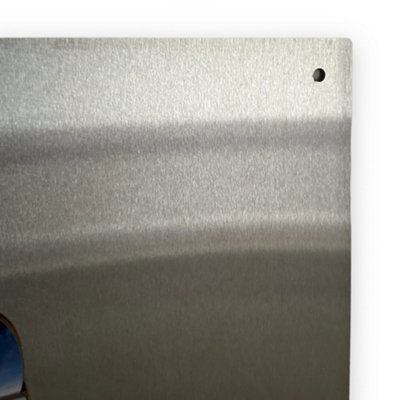 Brushed Stainless Steel Magnetic Notice Memo Board - Screw on Display ...